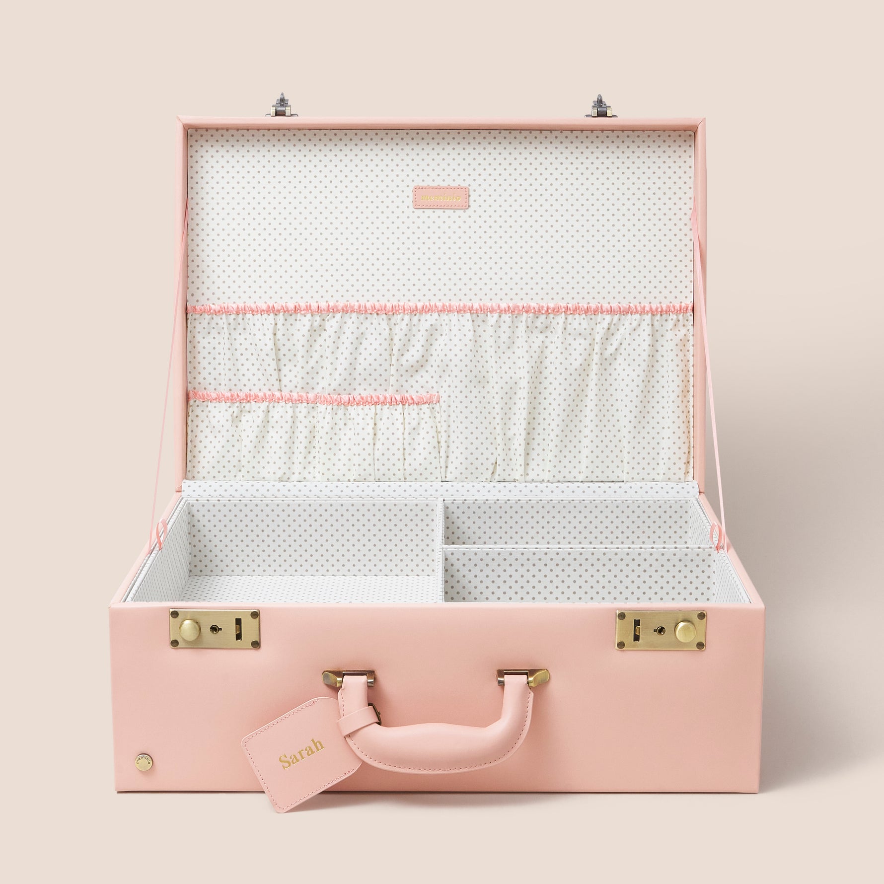 Personalised Large Memory Box | Keepsake Case | Blush Pink | meminio