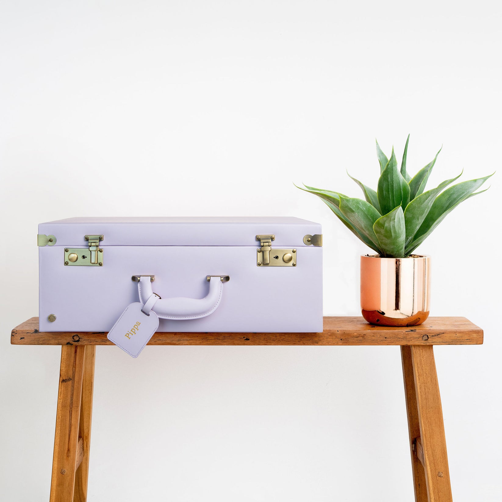 large memory box | keepsake case in lavender purple – meminio