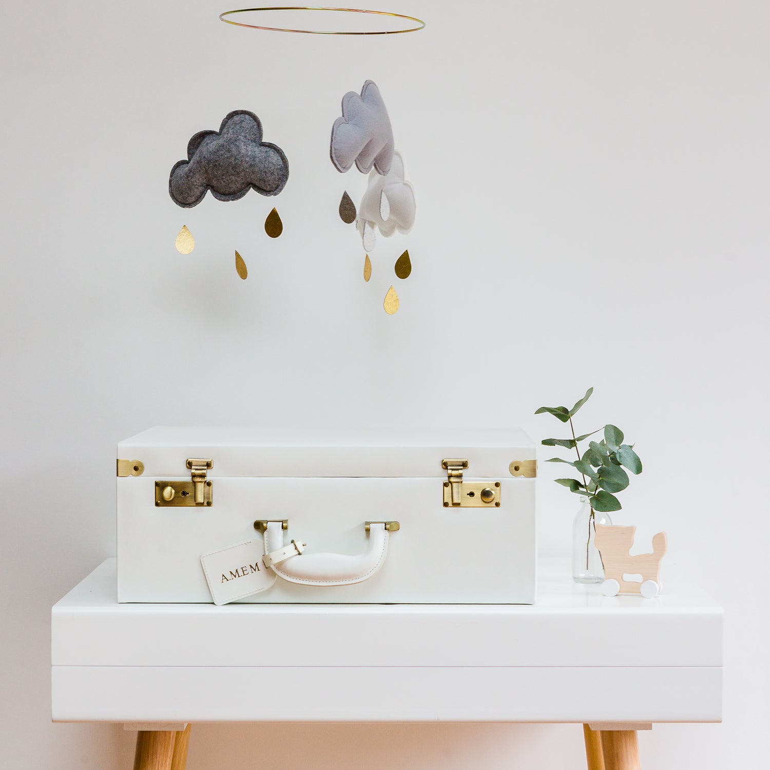 Personalised Large Memory Box | Keepsake Case | Ivory White | meminio